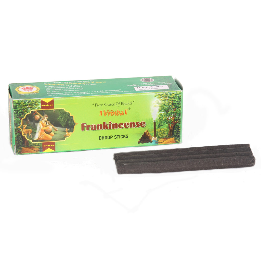 Vrinda Dhoop Sticks – Frankincense(Pure Dhoop) – Vithaldas Narayandas ...