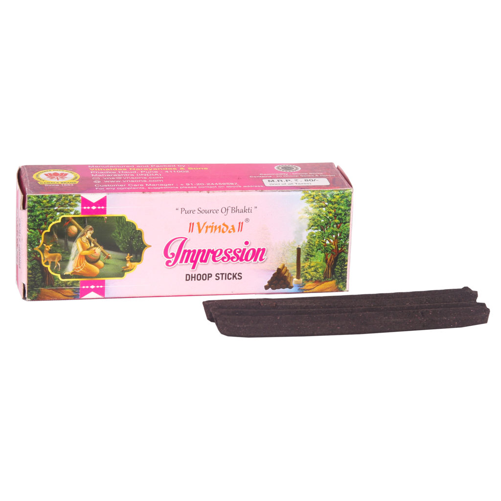 Vrinda Dhoop Sticks – Frankincense(Pure Dhoop) – Vithaldas Narayandas ...